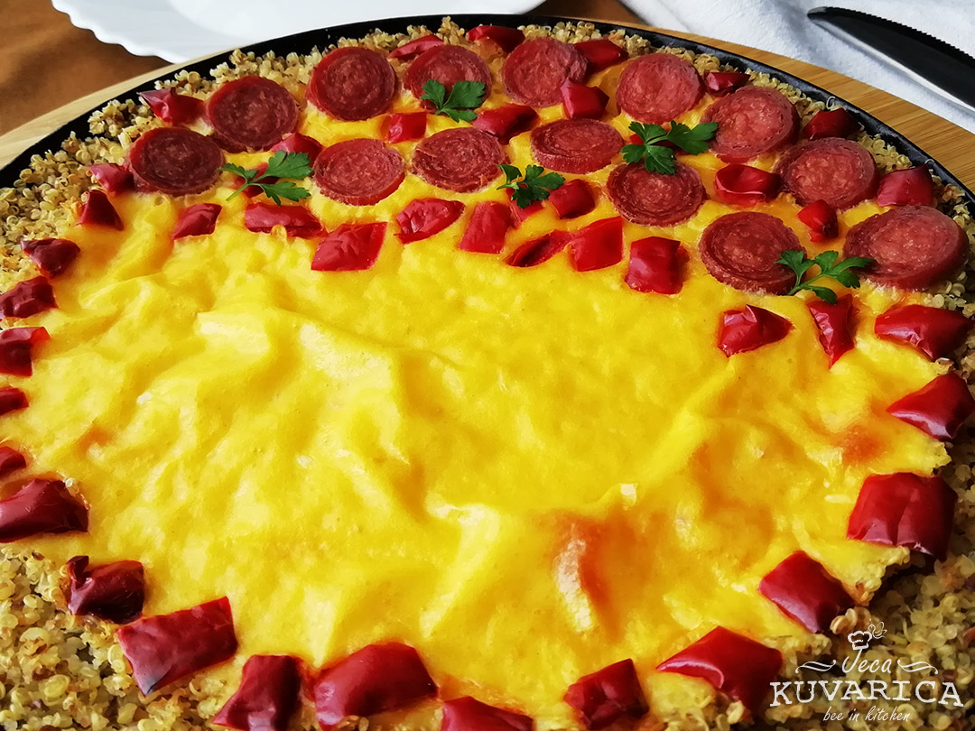 Jeca kuvarica - Kinoa tart sa sirom i viršlom