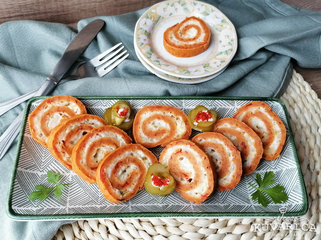 Jeca kuvarica - Posni slani rolat sa ajvarom
