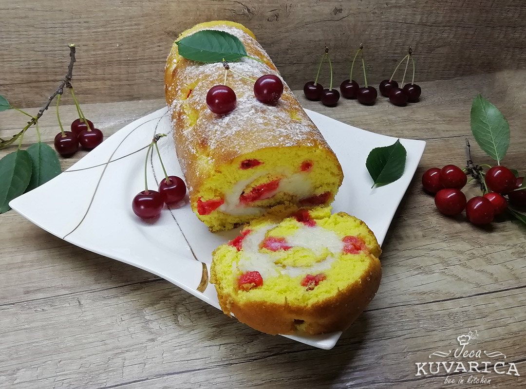 Jeca kuvarica - Žuti rolat sa višnjama