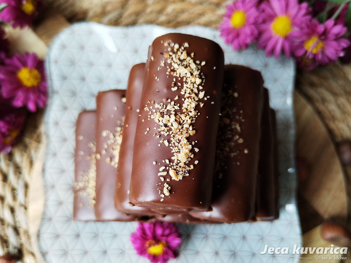 Jeca kuvarica - Čokoladne lešnik rolnice od oblande